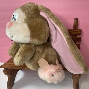 Applause | Toys | Vtg 987 Applause Bunny Plush 1 Chubby Wearing Bunny ...